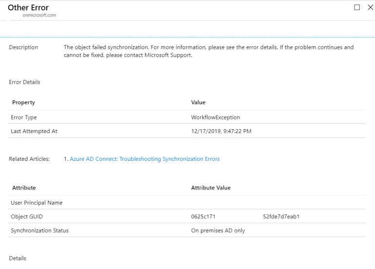 Azure Ad Connect Sync Issues Idefixwiki