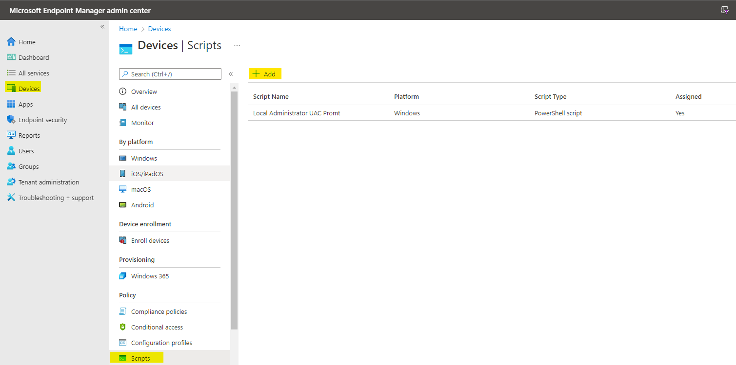 Elevation prompt for std. users – IdefixWiki