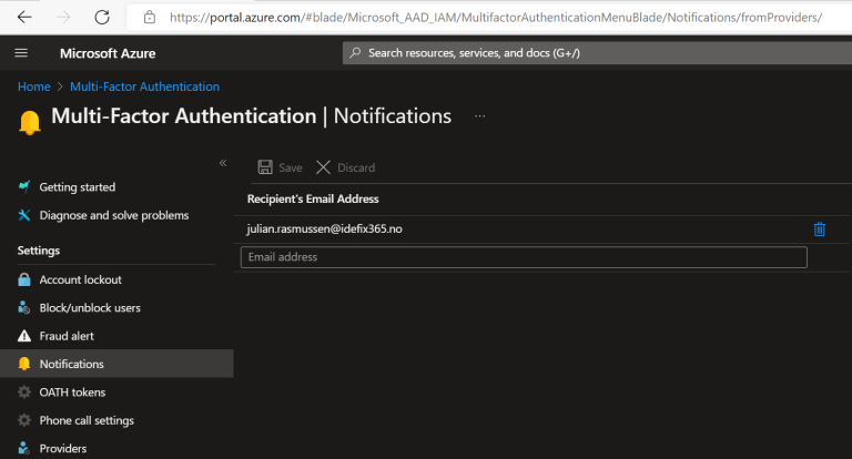 MFA settings – IdefixWiki