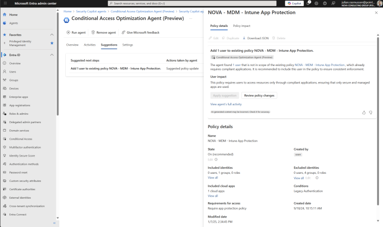 Conditional Access Optimization Agent – IdefixWiki